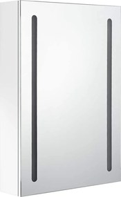 LED koupelnová skříňka se zrcadlem zářivě bílá 50 x 13 x 70 cm 326501