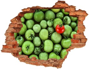 Wallmuralia Nálepka 3D díra Zralé rajče 90x70 cm