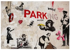 Fototapeta - [Banksy] Graffiti Collage