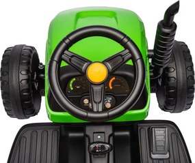 LEAN CARS Akumulátorový traktor BBH-030, zelený