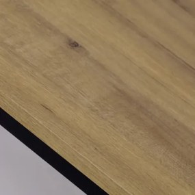 Konferenční stolek MDF divoký dub černý kov CT-622 OAK