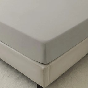 Prostěradlo z mikrovlákna MICROVELLE světle šedé 90x200 cm