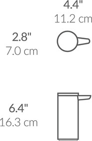 Bezdotykový ocelový dávkovač mýdla v leskle stříbrné barvě 266 ml – simplehuman