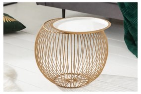 Massive home | Odkládací stolek STORAGE II GOLD 41 CM