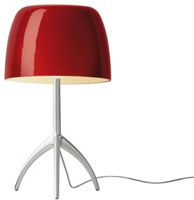 Foscarini Lumiere grande hliník/červená stmívač