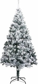 Umělý vánoční stromeček zasněžený zelený 240 cm PVC 320966