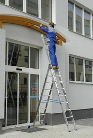 Elkop Multifunkční hliníkový žebřík Ultra 3x1,9m, 7 příček
