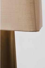 Stojací lampa ve zlaté barvě s textilním stínidlem (výška 151 cm) Tripura – Bizzotto