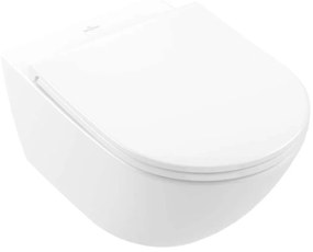 Villeroy & Boch Subway 3.0 - Závěsné WC se sedátkem SoftClosing, TwistFlush, alpská bílá 4670T901