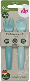 NIP NATURE line příbor 2ks, od 9m+, blue
