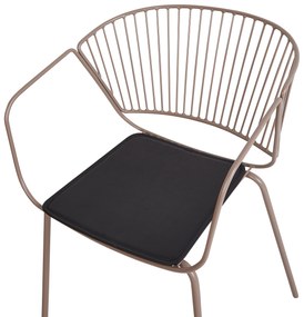 Sada 2 kovových židlí béžové RIGBY Beliani