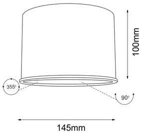 Shilo 7016 - Bodové svítidlo MIKI 1xGU10/15W/230V bílá