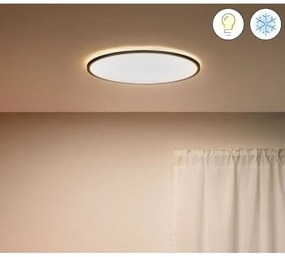WiZ - LED Stmívatelné stropní svítidlo SUPERSLIM LED/22W/230V černá Wi-Fi