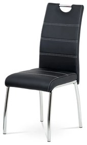 Jídelní židle HC-484 Černá ekokůže