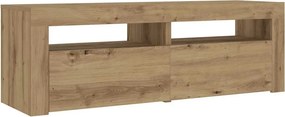 Noční stolky 2 ks s LED osvětlením dub artisan 60 x 35 x 40 cm 3329162