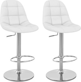 Barová židle 2x  Hawaj CL-8023 bílá