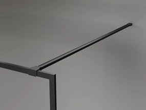 Mexen Kioto-XF sprchová zástěna Walk-in s rámem 110 x 202 cm, grafit 10 mm, černá - 800-110-104-70-40-X