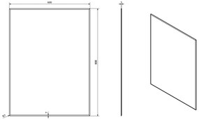 Sapho ACCORD zrcadlo s fazetou 600x800mm, bez úchytu MF441