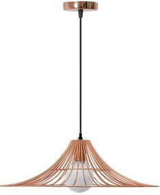 Toolight - Stropní závěsná lampa 1xE27 APP483-1CP, růžové zlato, OSW-00907