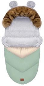 Tutumi Teddy PRO-V, dětský spací pytel 90x50 cm, pastelová zelená, NAZ-12310