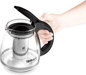 Lamart LT7027 VERRE - konvice 1,5l, černá