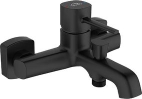 Laveo Pola, nástěnná vanová baterie, černá matná, LAV-BAP_710D