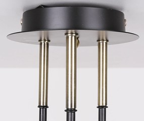 Černo-zlaté stropní svítidlo Unica pro žárovku 3x E27  - Candellux