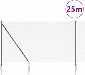 Svařované drátěné ploty s hroty 25 x 1,5 m Ocel potažená PVC 3352211