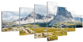 Obraz - Italské Dolomity (210x100 cm)
