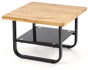 Konfereční stolek ESPINOZA, 65x45x65, dub/černá