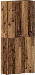 Skříň na obuv 80 x 35.5 x 180 cm Kompozitní dřevo Hnědá 3333843
