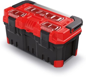 Kistenberg TITAN PLUS Plastový kufr na nářadí, 49,6x25,8x24cm, červená KTIPA5025-3020