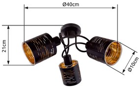 GLOBO TUNNO 15342-3D Stropní svítidlo