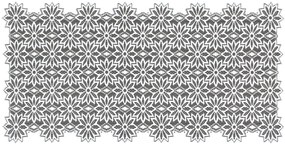 Žakárový ubrus - běhoun NICKSON různé rozměry bílá MyBestHome Rozměr: 105x45 cm
