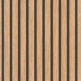 Papírové tapety na zeď IMPOL 278408, rozměr 10,05 m x 0,53 m, lamely dub přírodní, IMPOL TRADE
