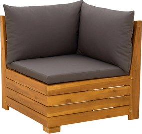 4 ks Venkovní pohovková souprava Masivní akátové dřevo Hnědá 3403107