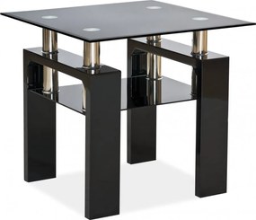Casarredo - Komfort nábytek Konferenční stolek LISA D, černá/sklo