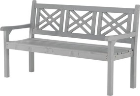 Dřevěná zahradní lavička, šedá, 150 cm, FABLA