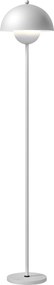 HOMCOM Moderní 155 cm Podlahová Lampa pro Obývací Pokoj s Míkovou Stínidlem a Trojitým Osvětlením, Nohy Spínač E27 Zásuvka (žárovka není součástí) Stř