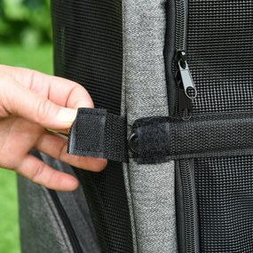 PawHut 2-v-1 Přenosná Taška pro Mazlíčky s Koly a Hliníkovou Rukojetí - 16,5x9,8x21,7 palců