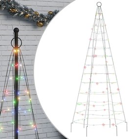 Vánoční stromek na stožár 200 barevných LED diod 180 cm