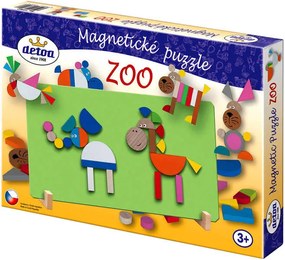 DETOA Puzzle magnetické ZOO v krabici *DŘEVĚNÉ HRAČKY* dt13962