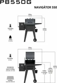 Pit Boss Gril na pelety Navigator 550 /PB550G