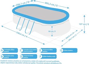 Marimex | Bazén Marimex Tampa ovál 5,49x3,05x1,07 m s pískovou filtrací | 19900113