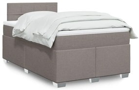 Box spring postel s matrací taupe 120x200 cm textil 3285859