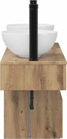 Sada koupelnového nábytku 3 ks Dub artisan Kompozitní dřevo 3405586
