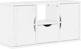 5 kusů TV skříněk s úložným prostorem bílá Borovicový masiv 3365377