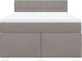 Box spring postel s matrací taupe 140x200 cm textil 3288215