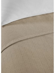 Béžový bavlněný přehoz na dvoulůžko 200x230 cm Serenity – Mijolnir