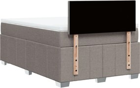 Box spring postel s matrací taupe 120x190 cm textil 3287004